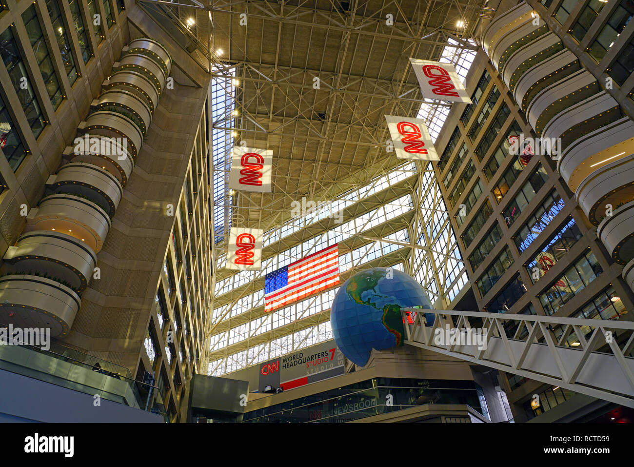 ATLANTA, GA - View of the CNN Center, the world headquarters of the CNN ...