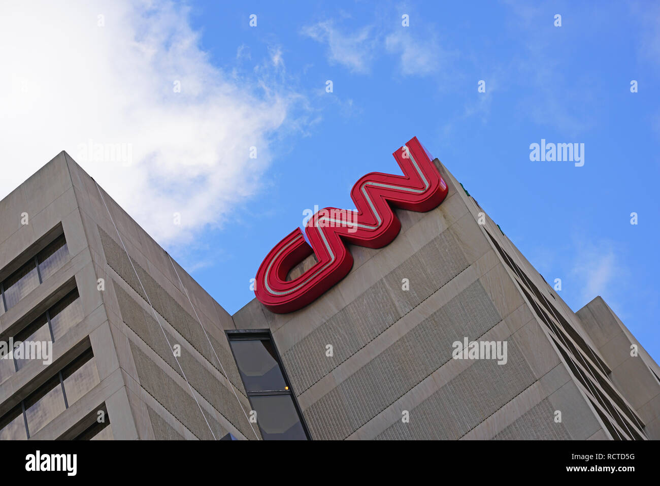 ATLANTA, GA - View of the CNN Center, the world headquarters of the CNN ...