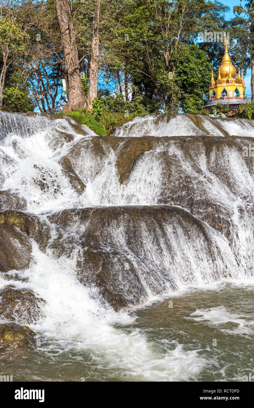 Pwe Gauk Waterfall Pyin Oo Lwin Mandalay state Myanmar (Burma Stock ...