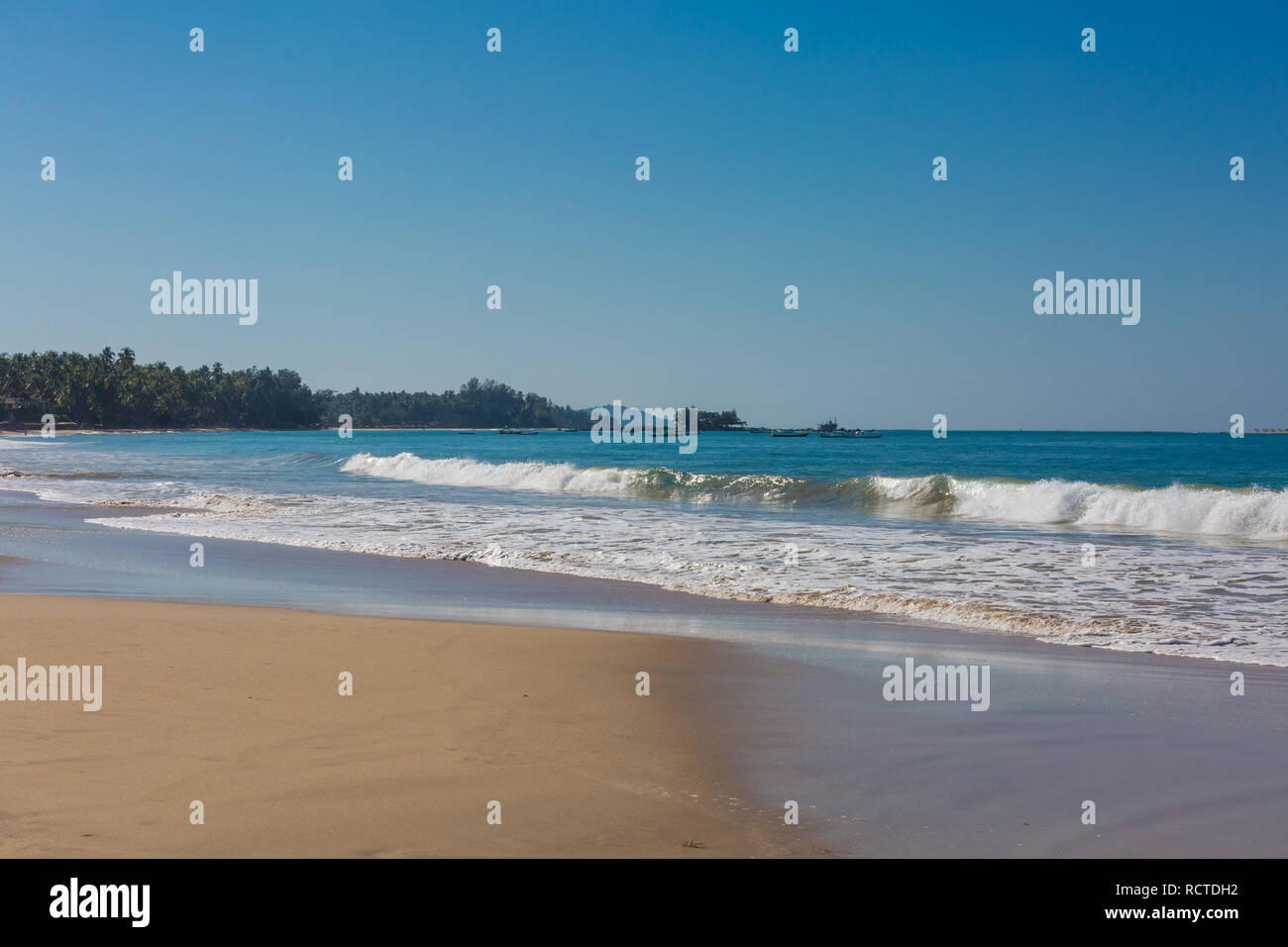 Ngapali Beach near Thandwe at Rakhine state in Myanmar (Burma Stock ...