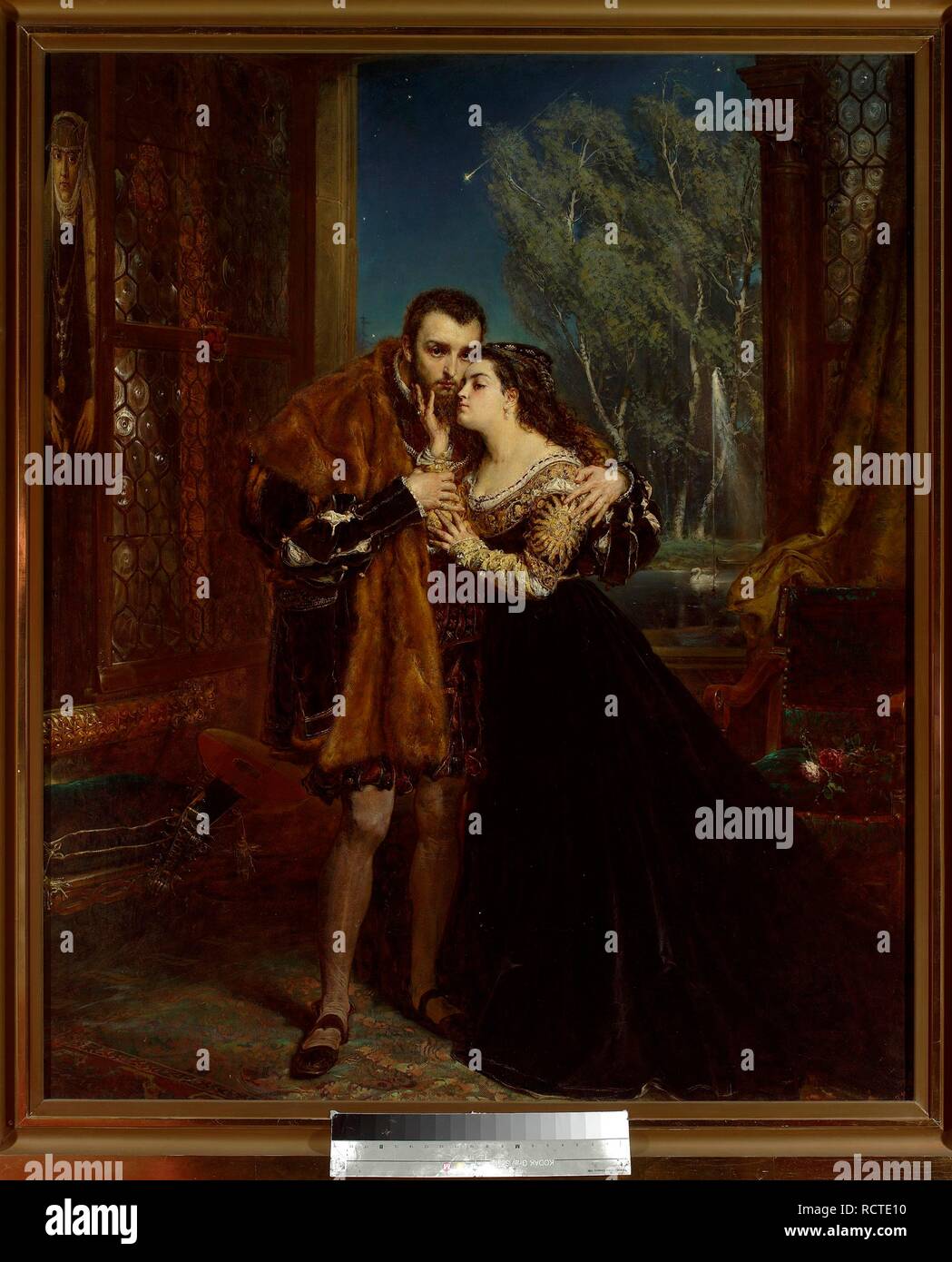 King Sigismund II Augustus and Barbara Radziwill at the court in ...