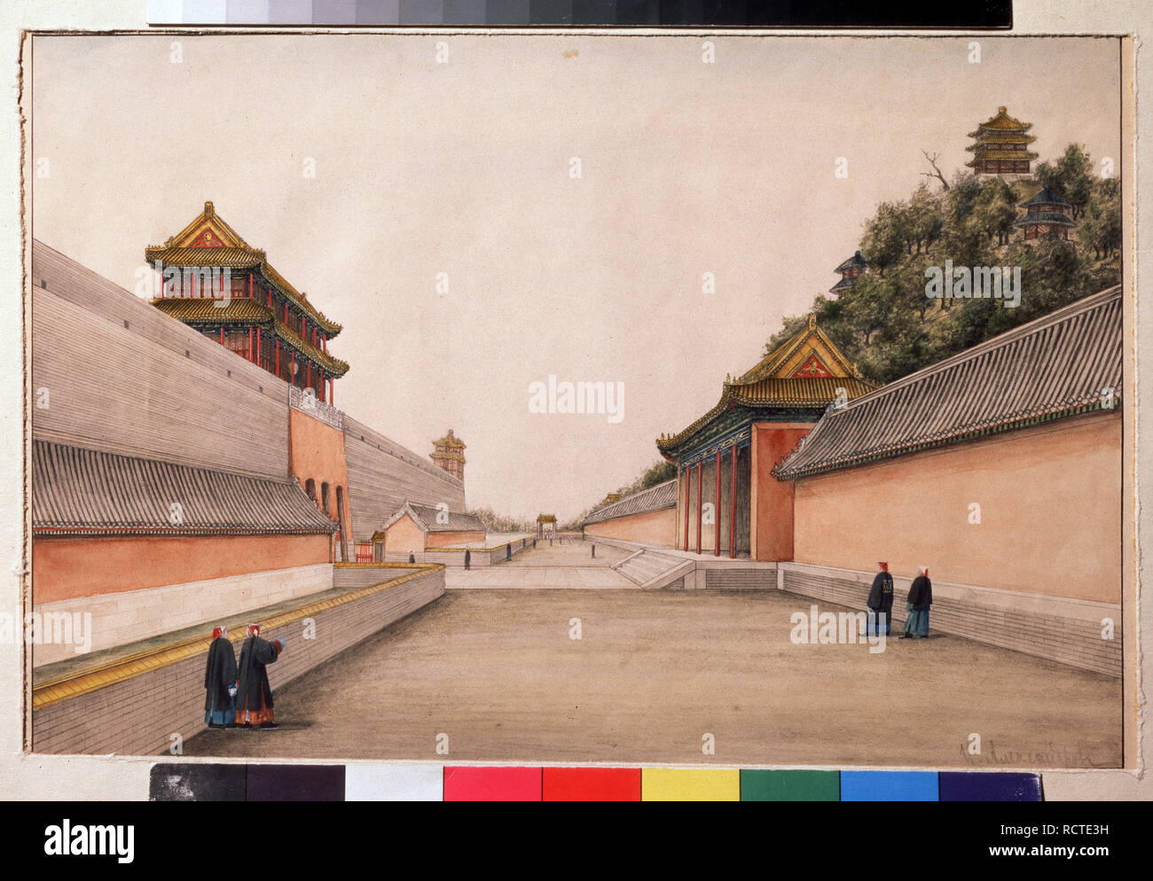 Chinese Sketches. The Winter Palace in Beijing. Museum: State V ...