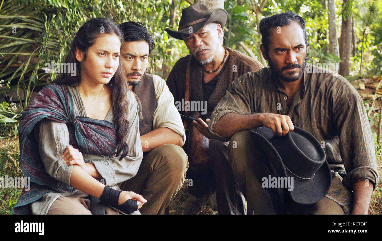 BUFFALO BOYS, (from left): Pevita Pearce, Yoshi Sudarso, Tio Pakusadewo ...