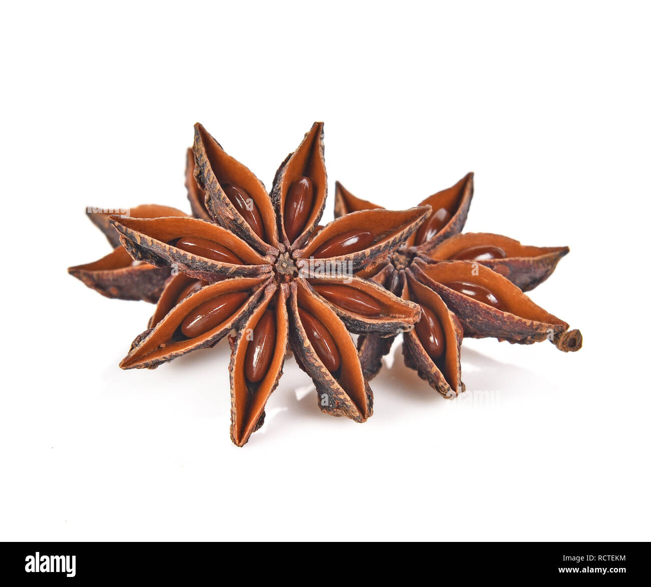 Star Anise isolated on white background Stock Photo - Alamy