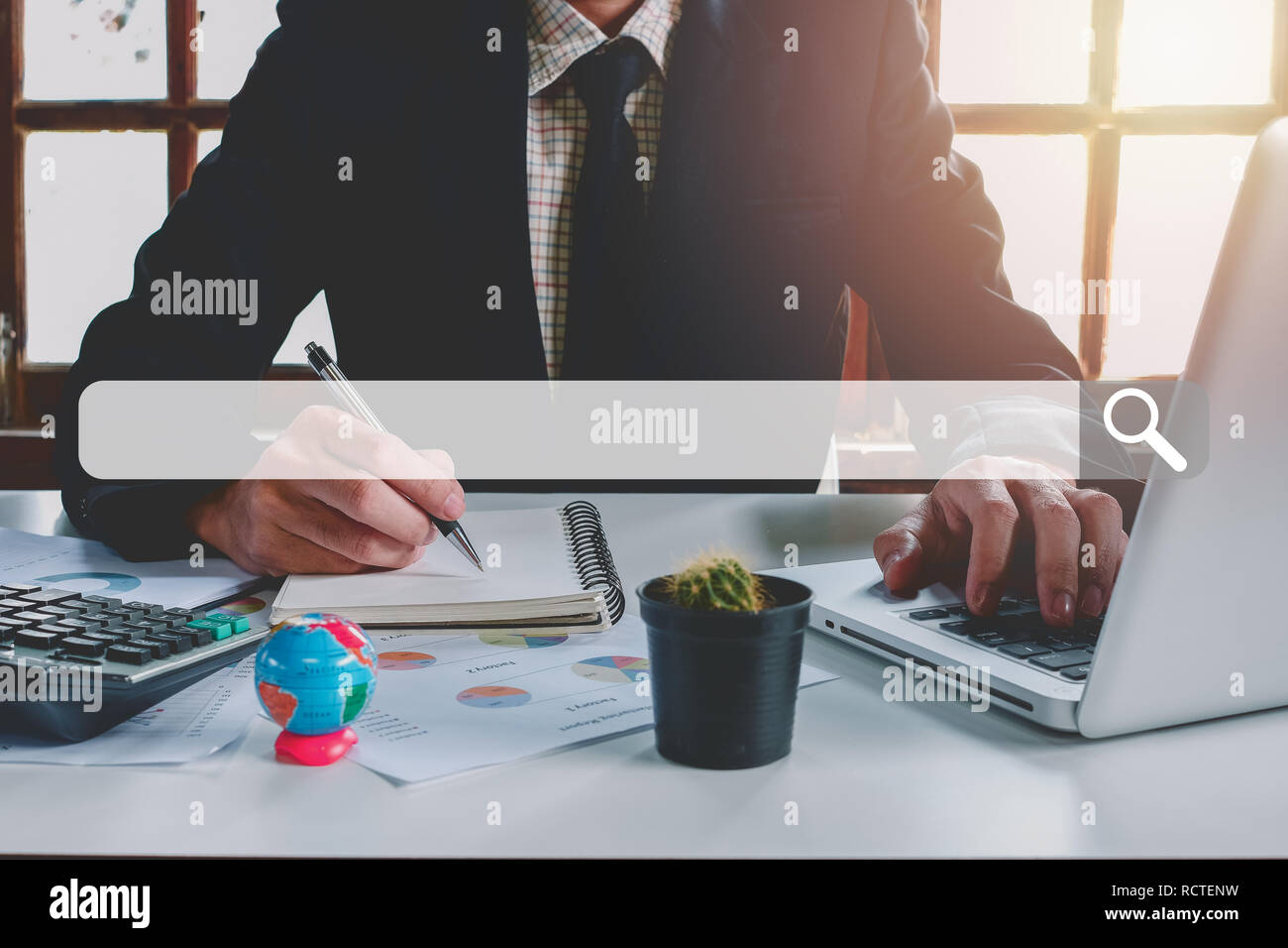 Searching browsing internet data information networking concept ...