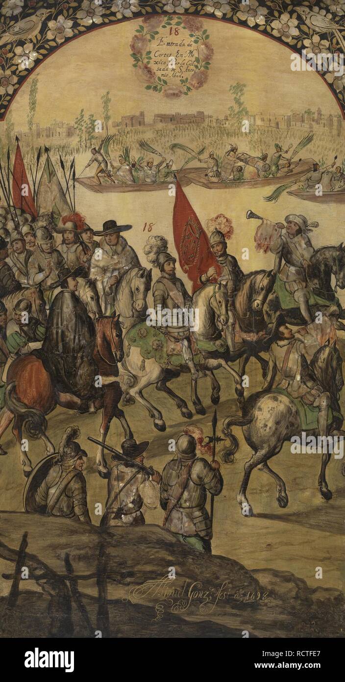 Aztec painting of cortez hi-res stock photography and images - Alamy