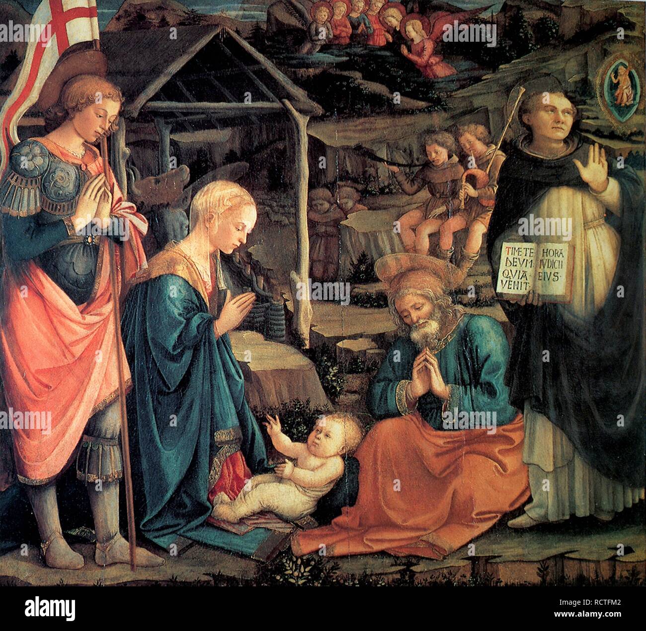 The Adoration of the Christ Child with Saint George and Saint Vincent ...