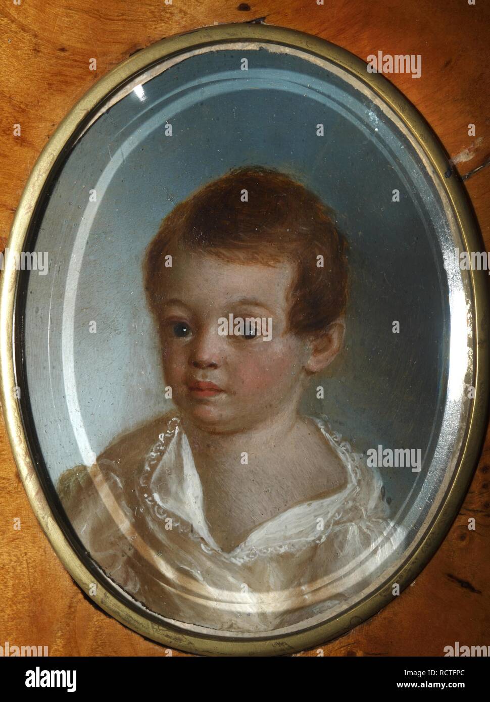 Portrait of the poet Alexander Sergeyevich Pushkin (1799-1837) as child. Museum: State Museum of ...