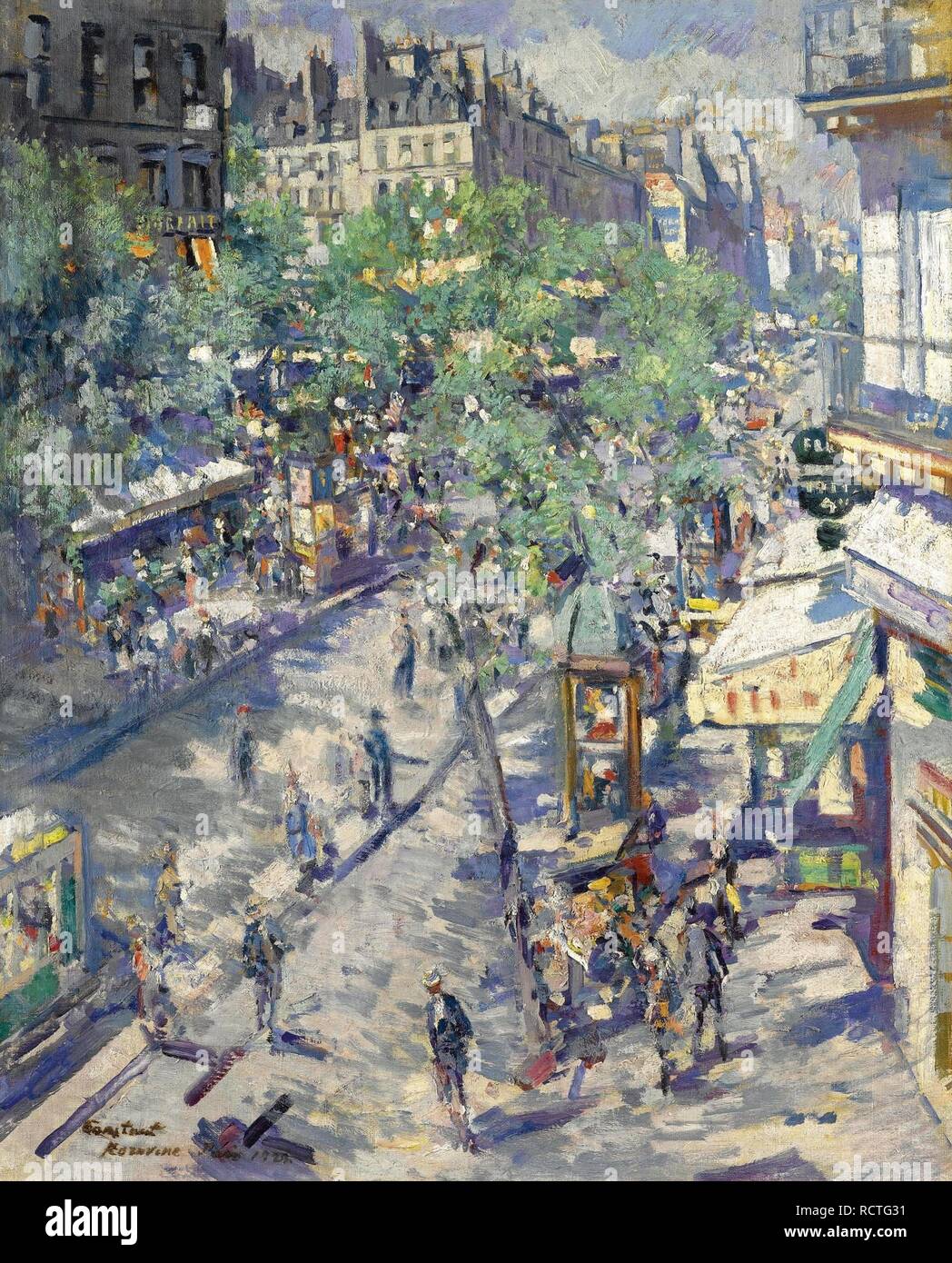 The Boulevard de Sébastopol in Paris. Museum: PRIVATE COLLECTION ...