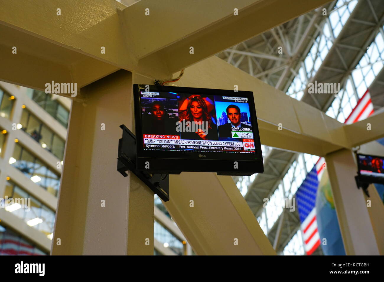ATLANTA, GA - View of the CNN Center, the world headquarters of the CNN ...