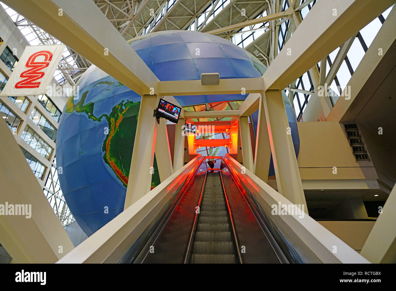 ATLANTA, GA - View of the CNN Center, the world headquarters of the CNN ...