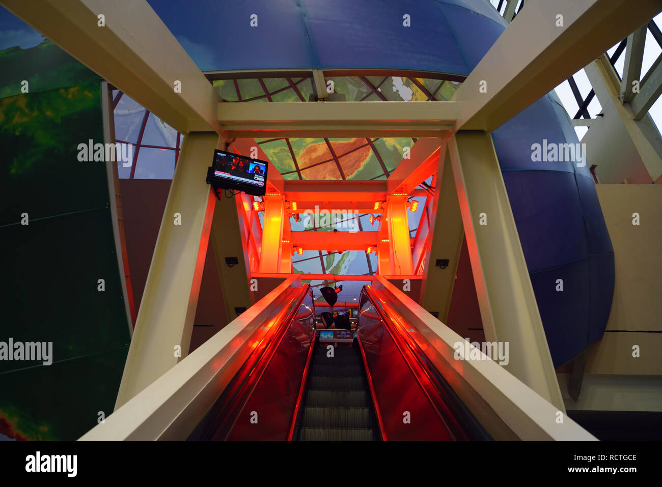 ATLANTA, GA - View of the CNN Center, the world headquarters of the CNN ...