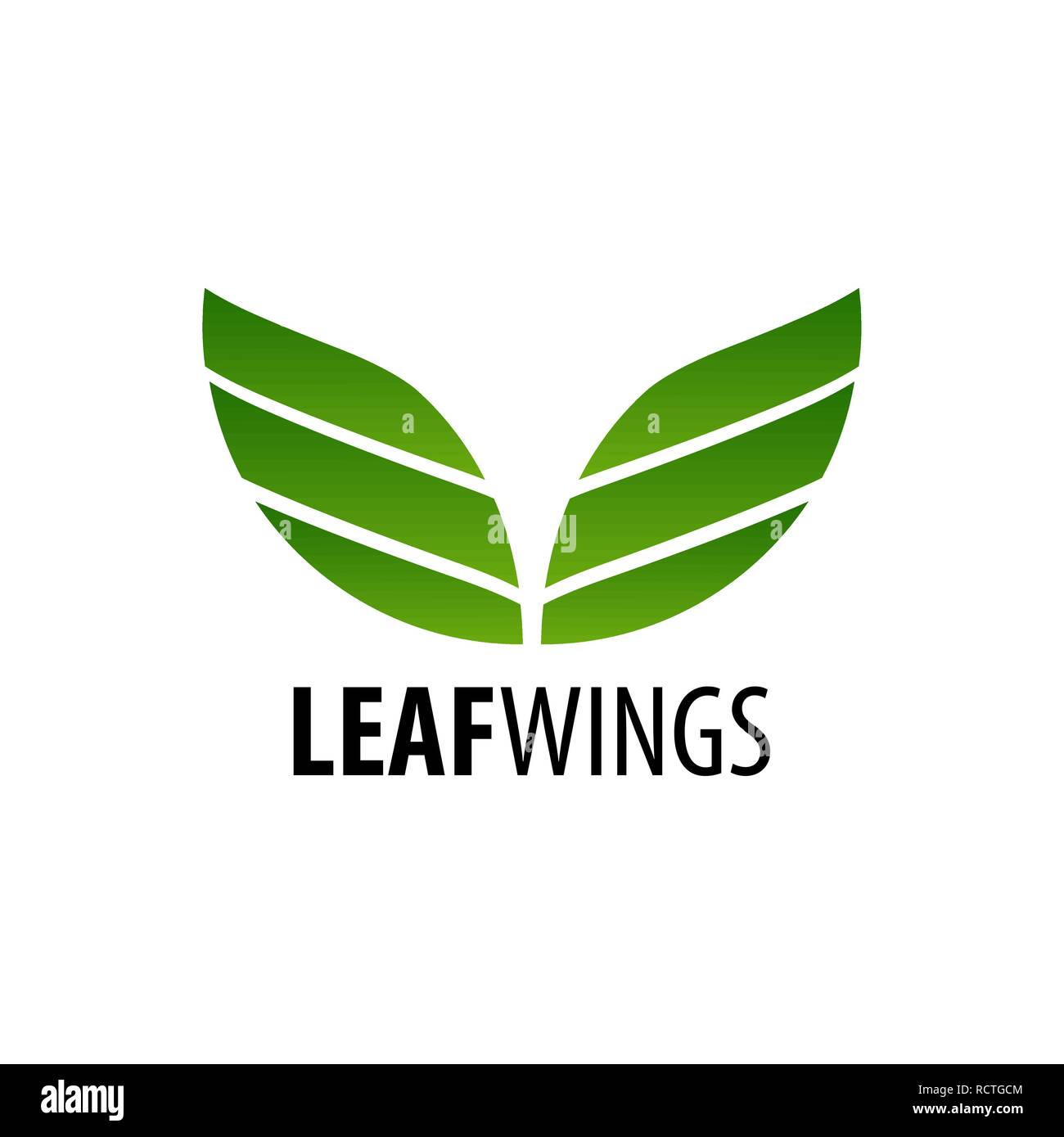 Leaf wings logo concept design. Symbol graphic template element vector ...