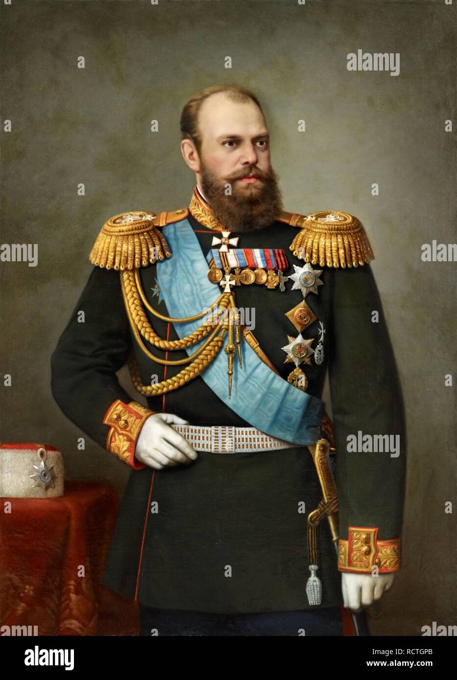 Portrait of the Emperor Alexander III (1845-1894). Museum: PRIVATE ...