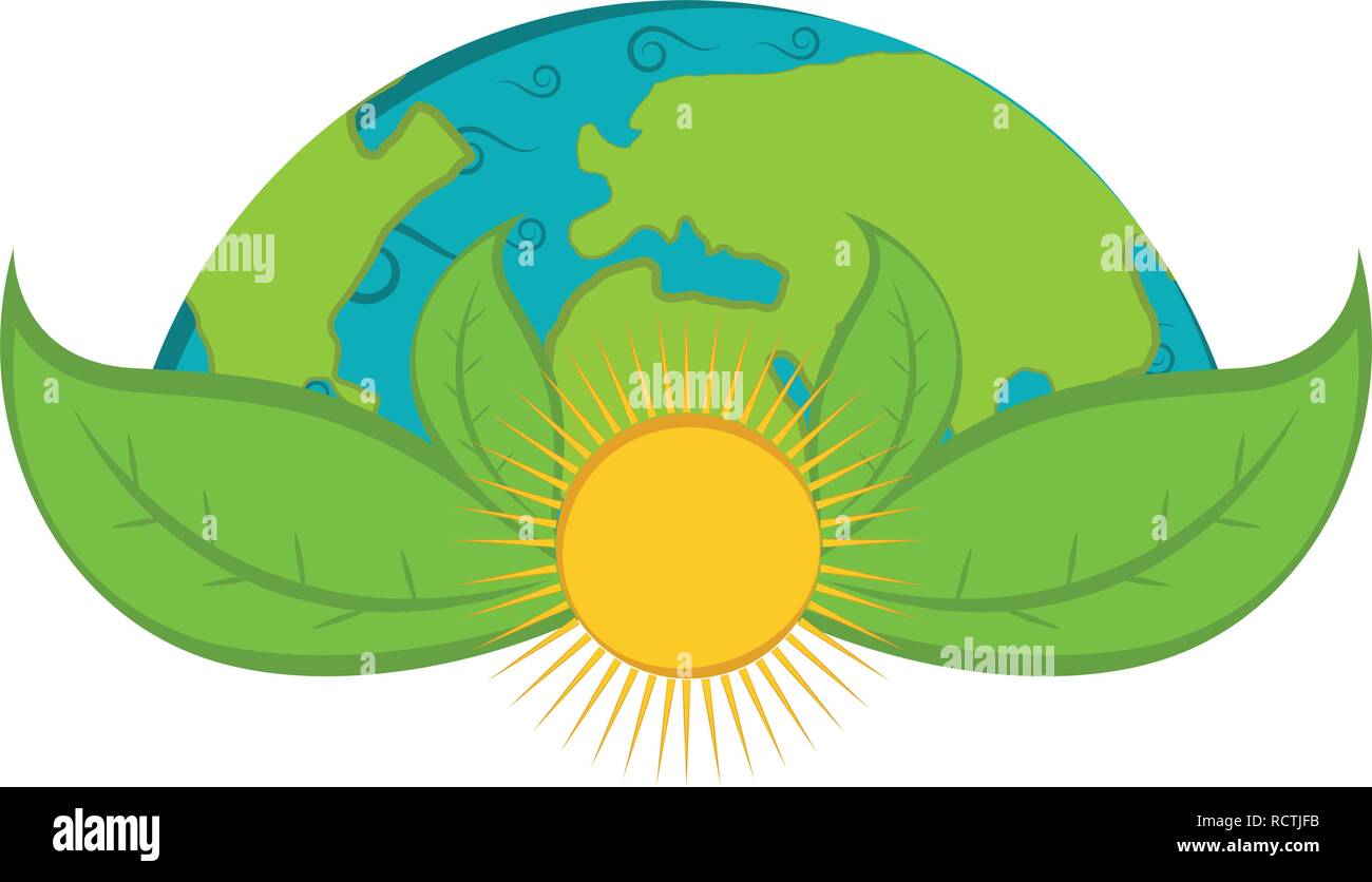 Earth concept leaves Stock Vector Images - Alamy