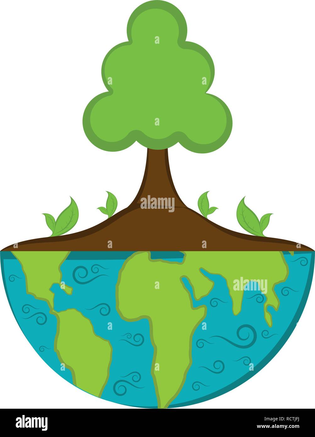 Half globe tree hi-res stock photography and images - Alamy