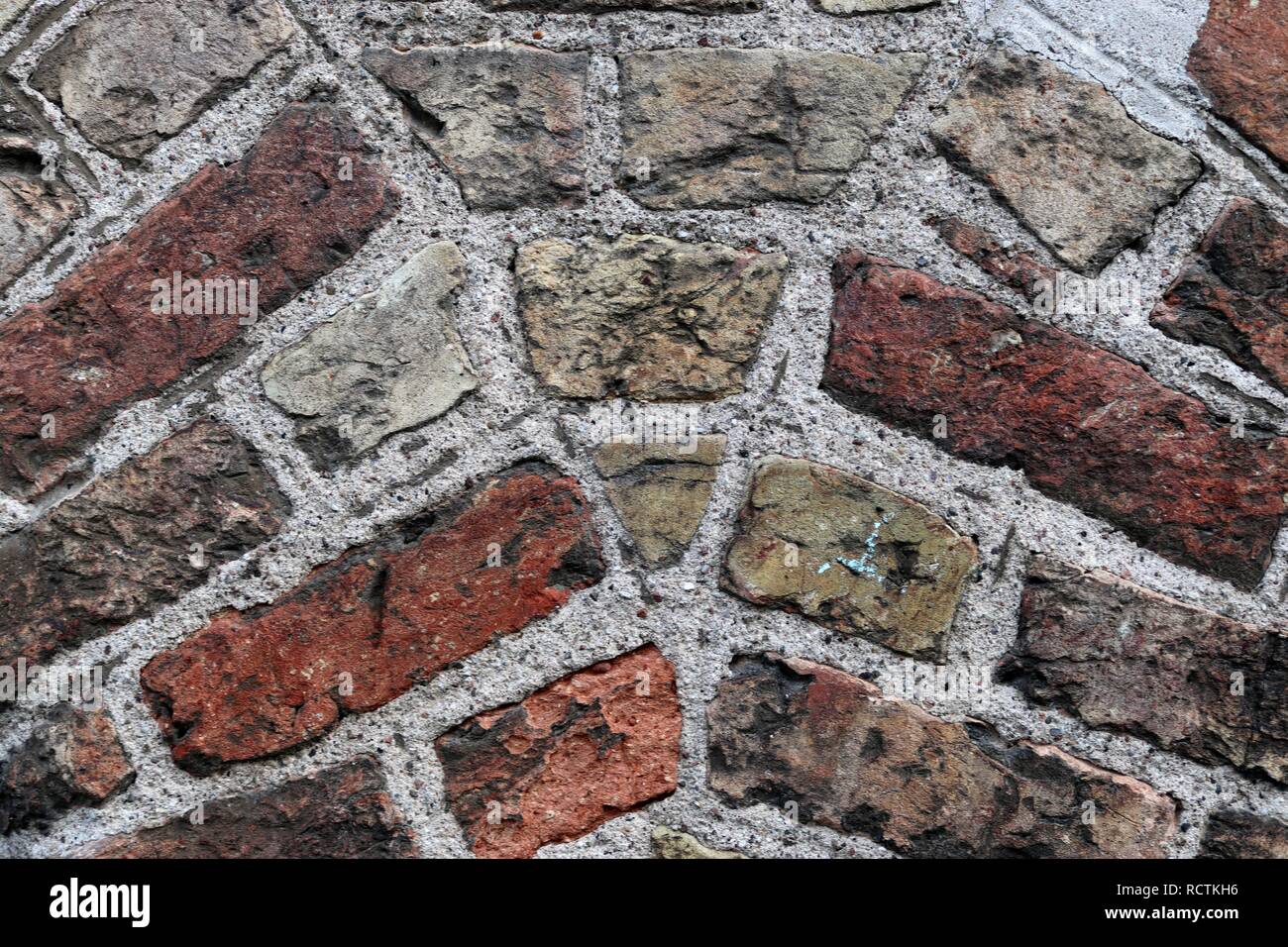 Close up surface of old weathered and vintage brick walls in high ...