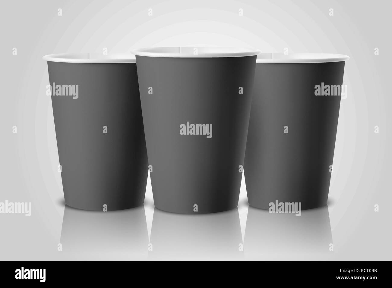 Disposable tableware mockup set Stock Vector Images - Alamy