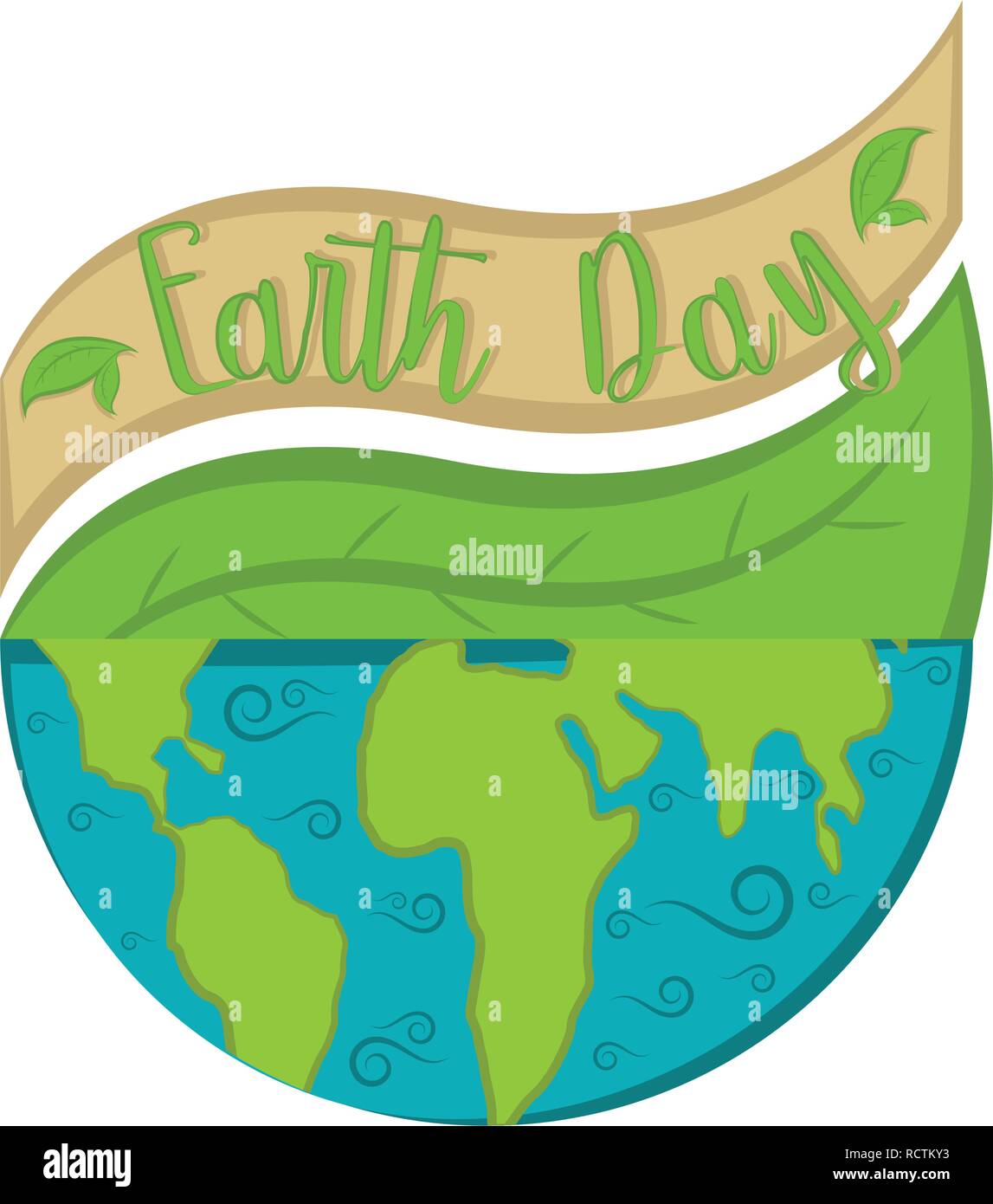 Earth day label Stock Vector Image & Art - Alamy
