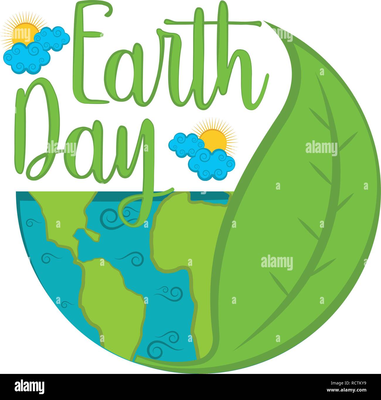 Earth day label Stock Vector Image & Art - Alamy