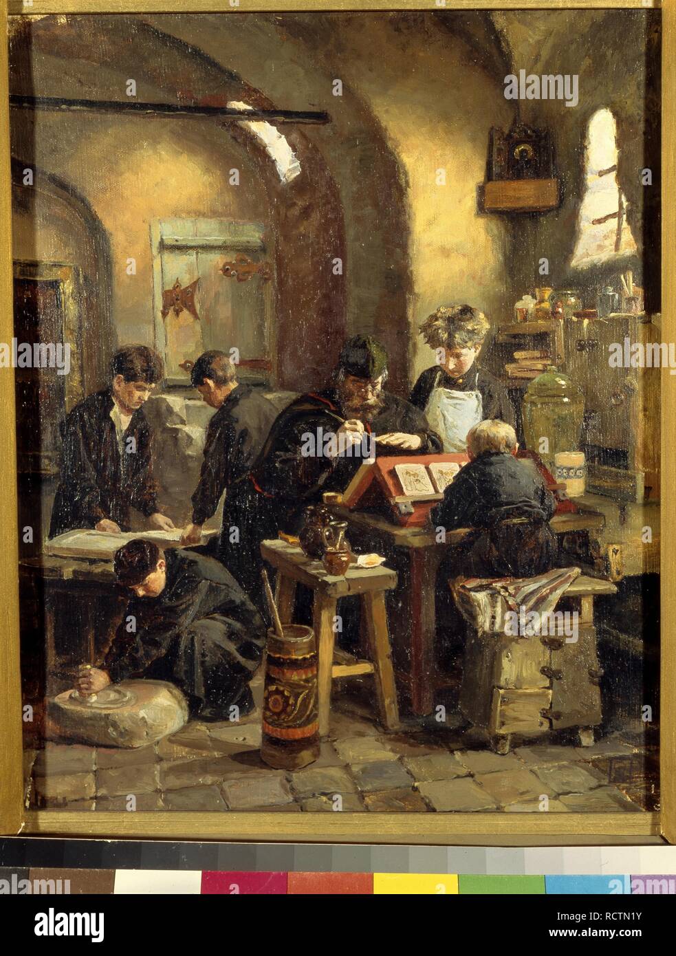 Icon Workshop. Museum: State Tretyakov Gallery, Moscow. Author ...