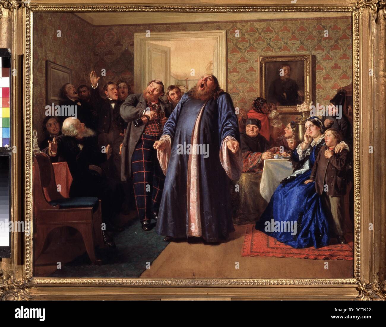 A Protodeacon at the merchant's name day feast. Museum: State Tretyakov ...