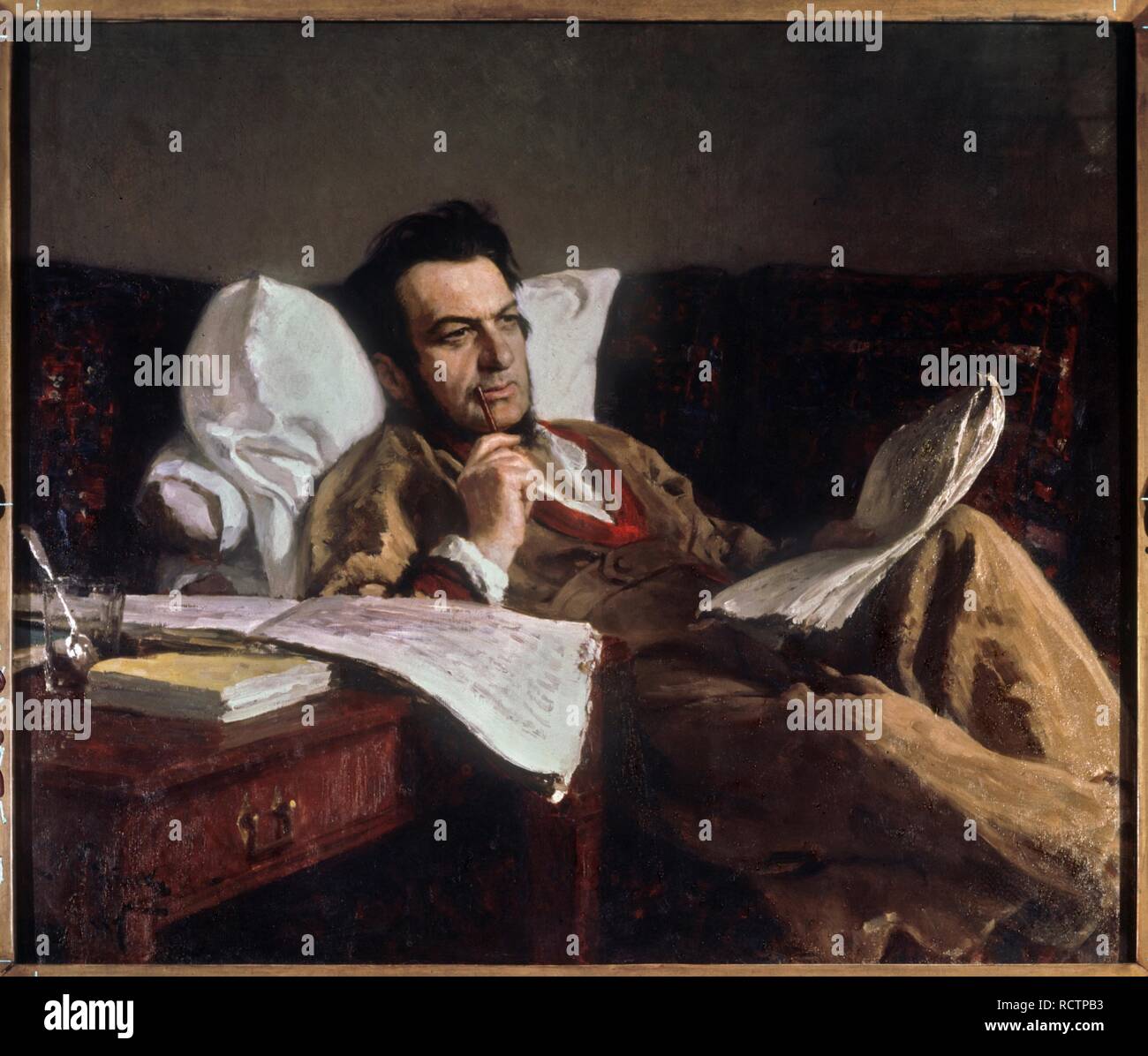 Portrait of the composer Mikhail I. Glinka (1804-1857). Museum: State ...