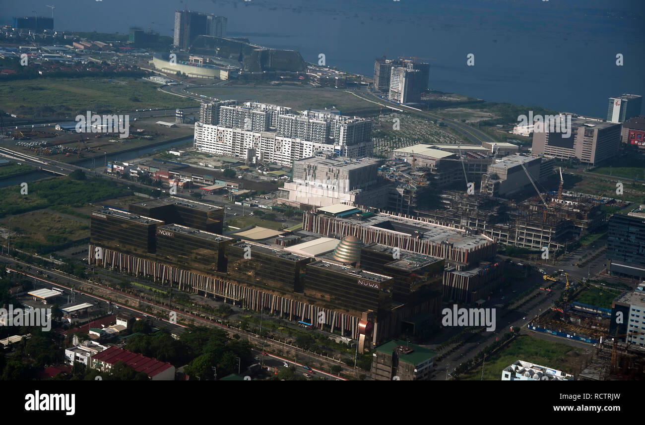 Aerial view, Pasay, Metro Manila, Luzon, Philippines, South East Asia ...