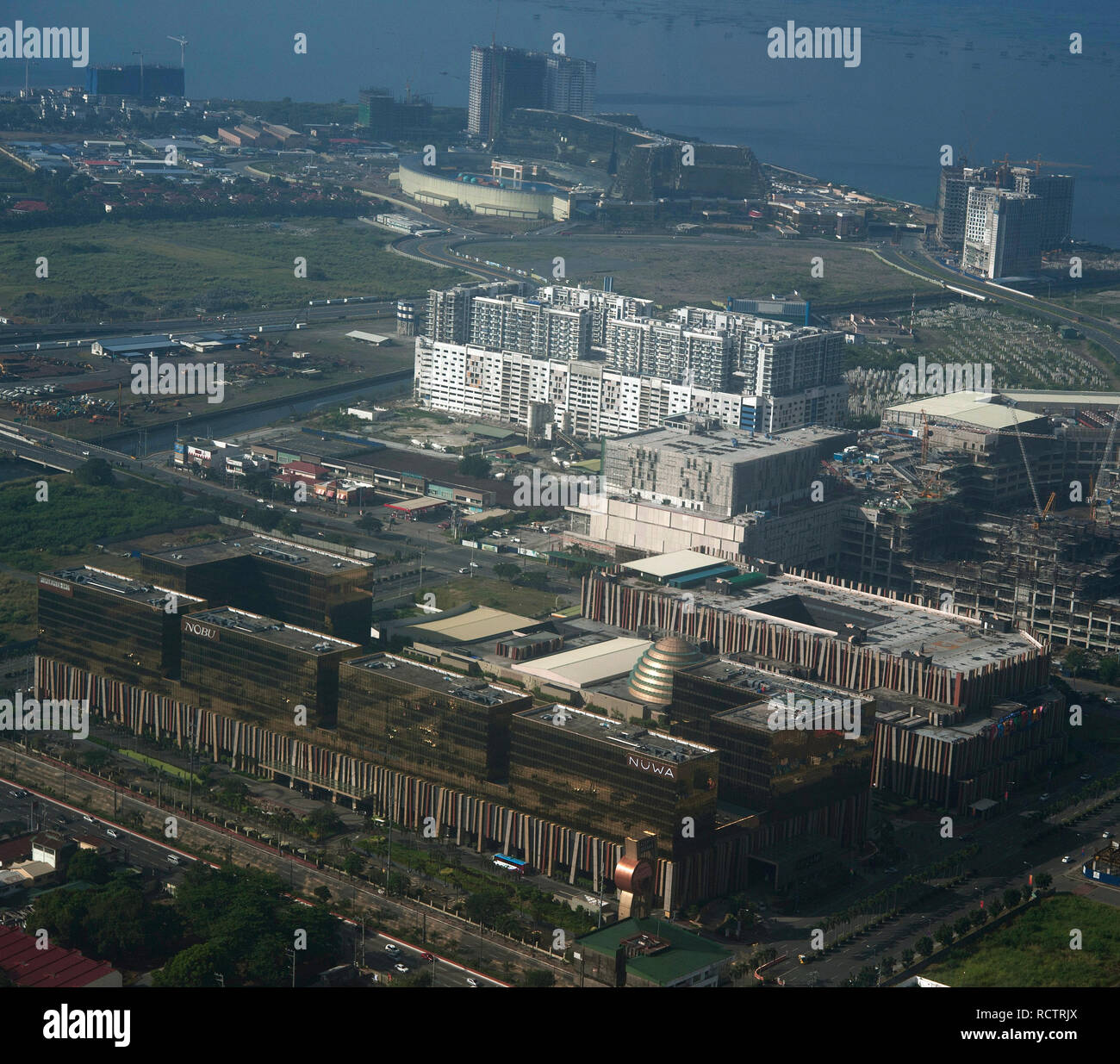 Aerial view, Pasay, Metro Manila, Luzon, Philippines, South East Asia ...