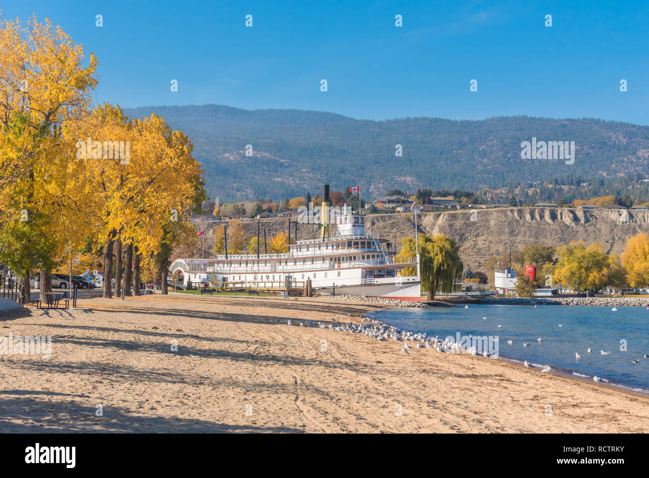 Penticton, British Columbia/Canada - October 22, 2018: Okanagan Beach ...