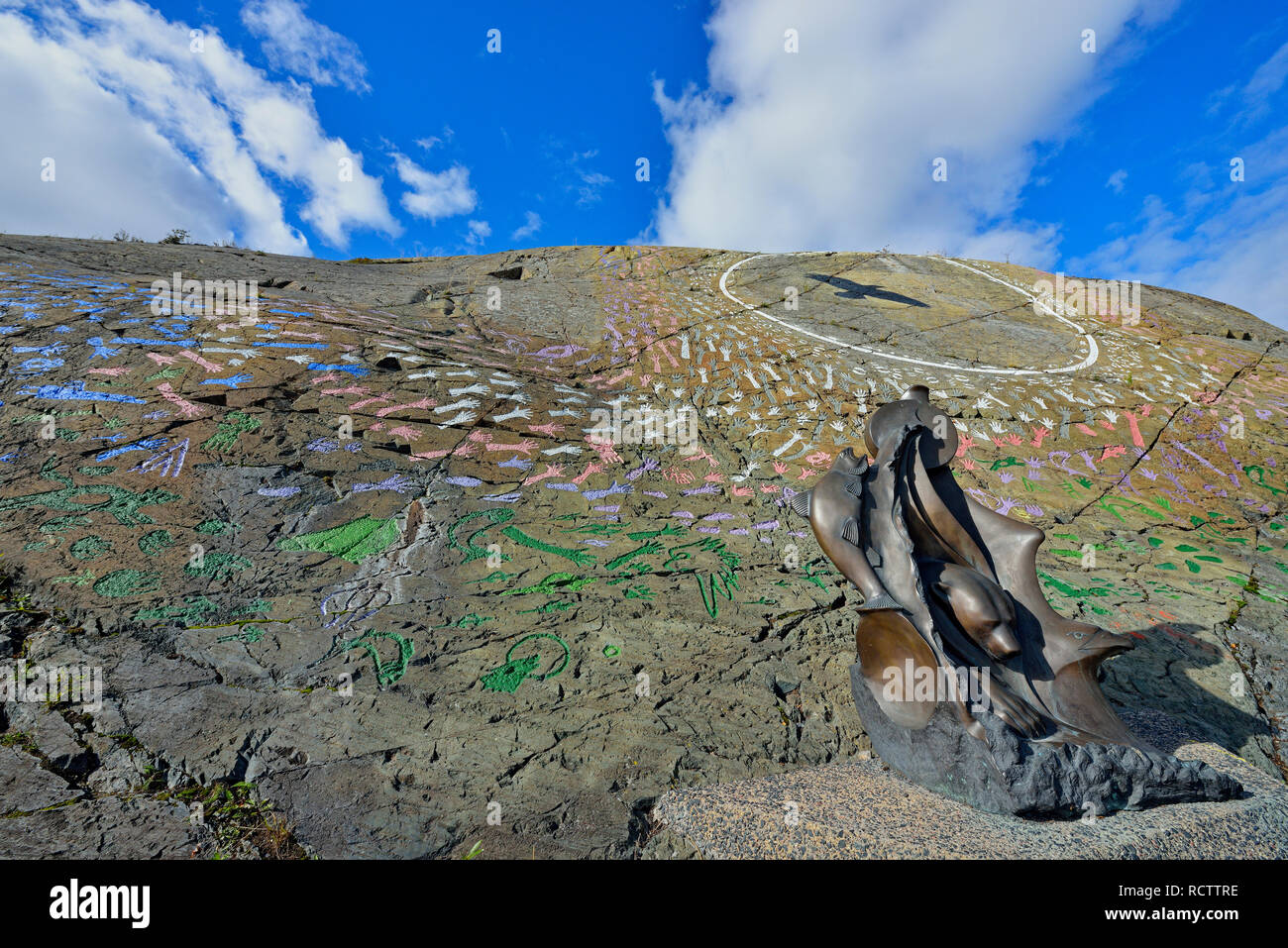 Native art paintings Mother Earth Rocks, Yellowknife, Northwest ...