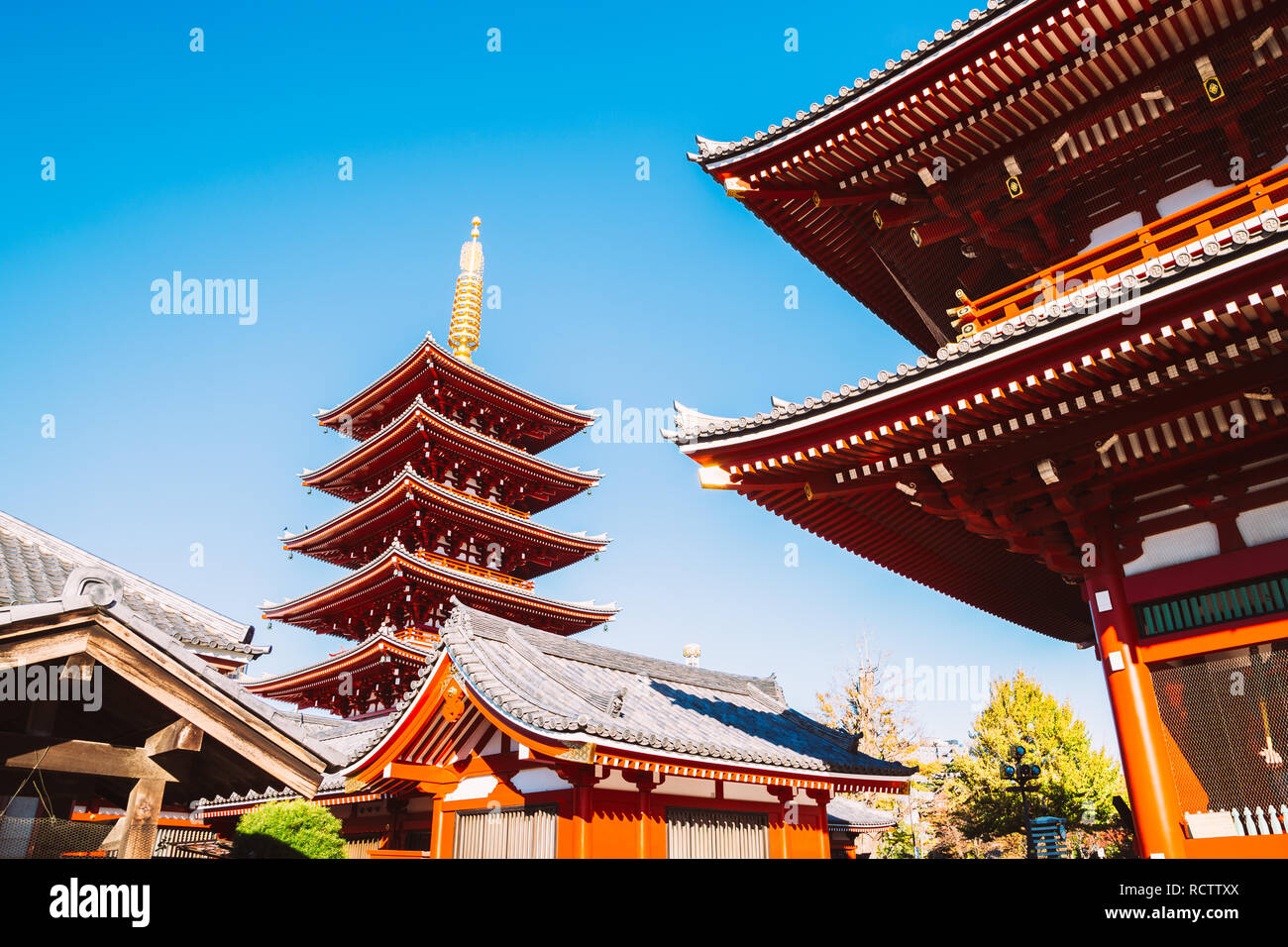 Sensoji temple and the sky tree tower hi-res stock photography and ...