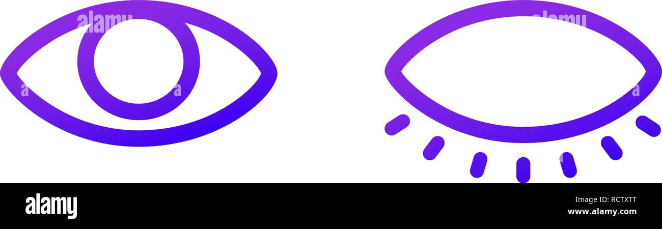 Blink an eye Stock Vector Images - Alamy