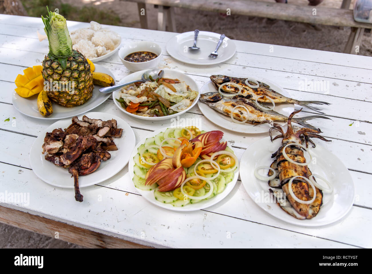 Famous Filipino Food on the Table, Philippines Stock Photo - Alamy