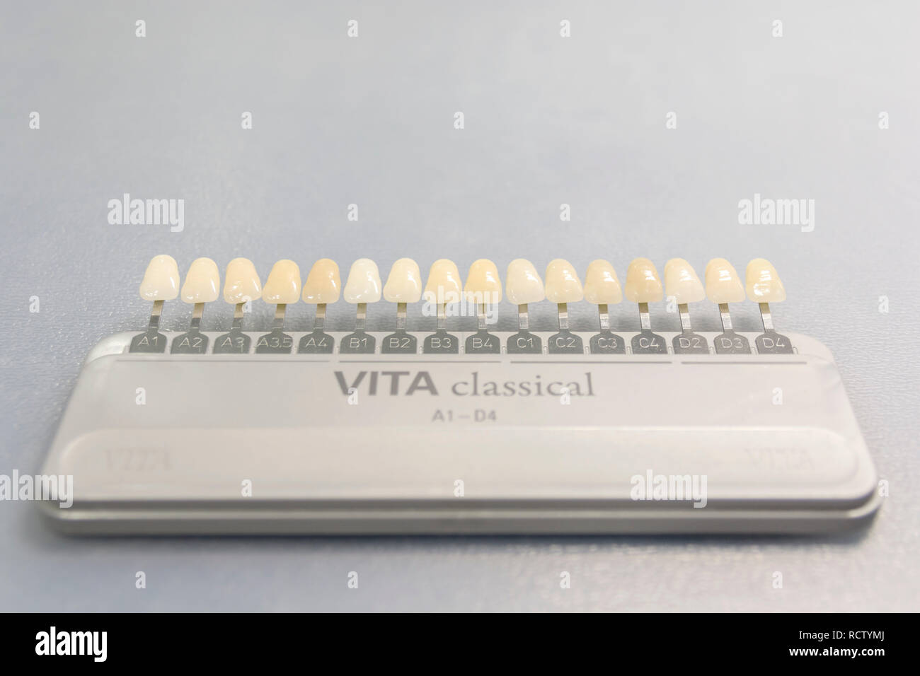 BELGRADE, SERBIA - MARCH 10, 2018 Vita Classical teeth shades dental ...