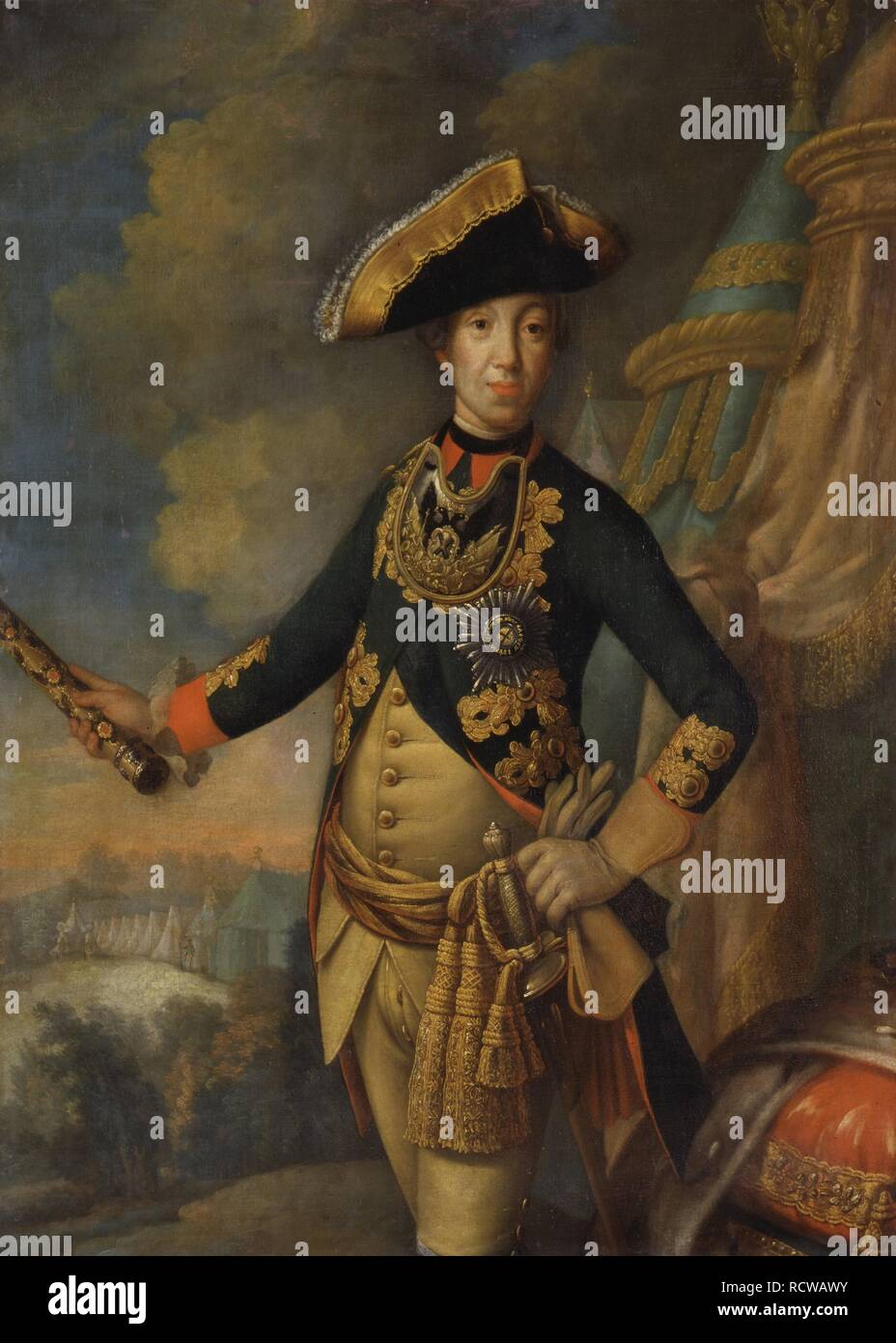 Portrait of the Tsar Peter III of Russia (1728-1762). Museum: State ...