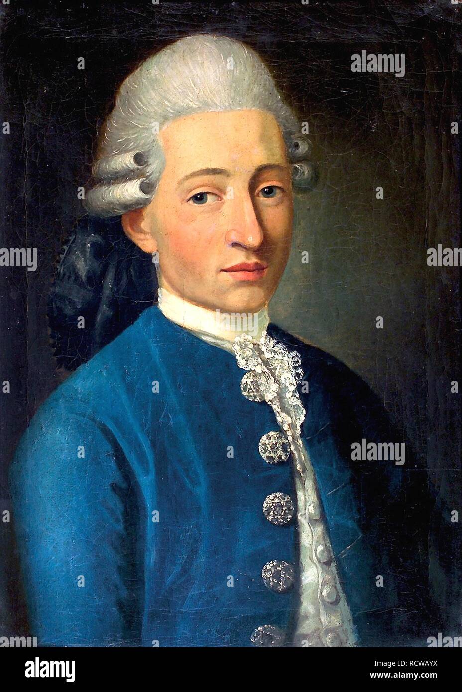 Portrait of a Young Man (Wolfgang Amadeus Mozart). Museum: PRIVATE ...