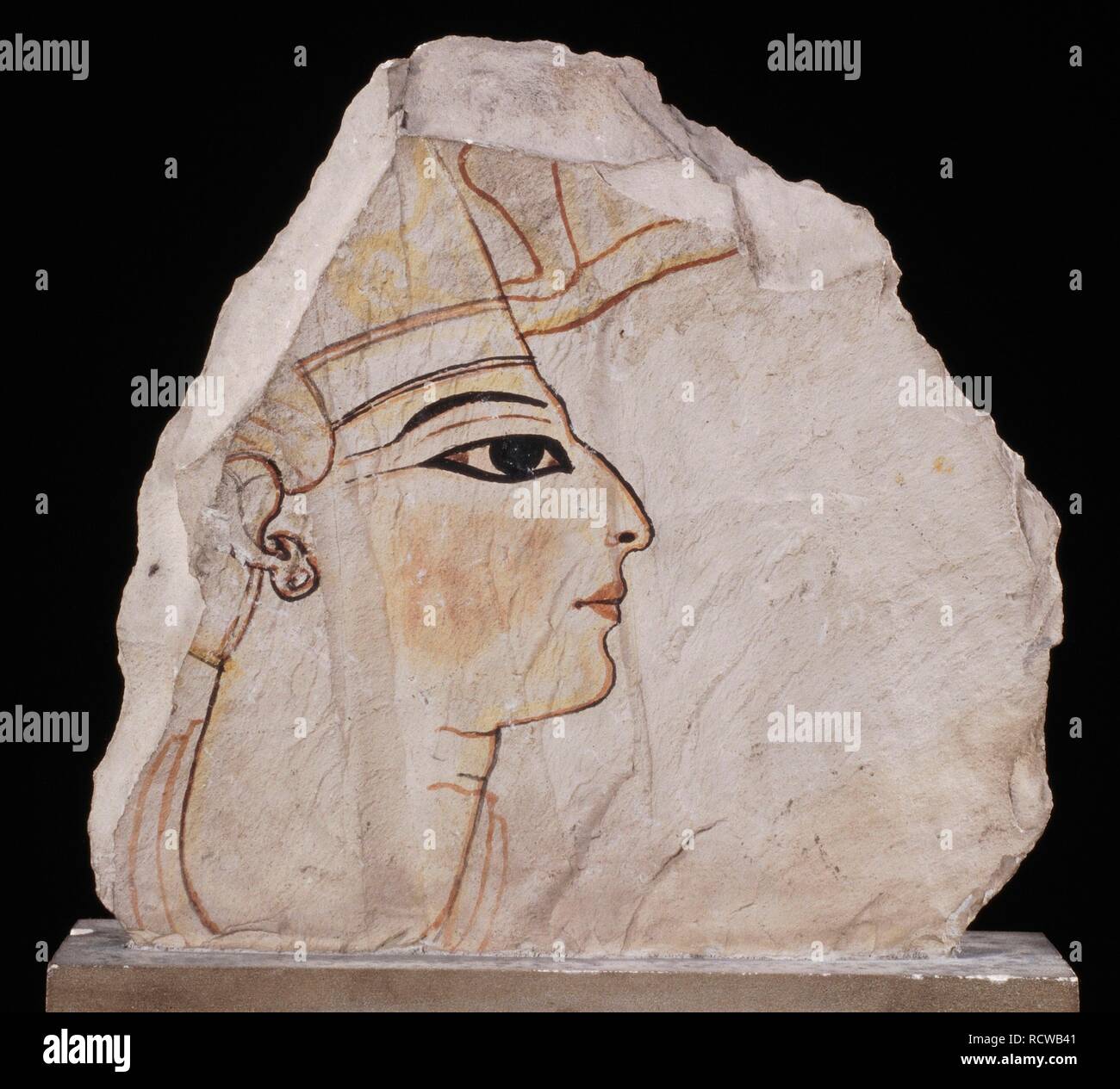 Ostracon with Portrait of a pharaoh (Ramesses VI). Museum: Musee du ...