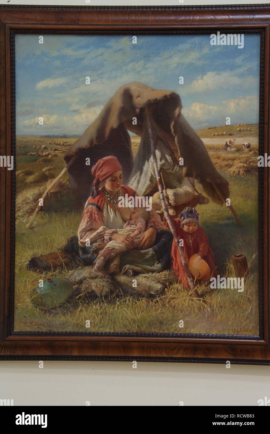 Reaper. Museum: State Russian Museum, St. Petersburg. Author: Makovsky ...