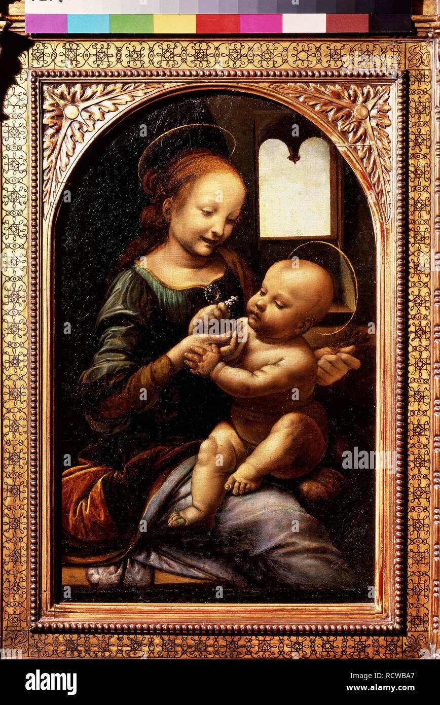 Madonna with a flower (Madonna Benois). Museum: State Hermitage, St ...