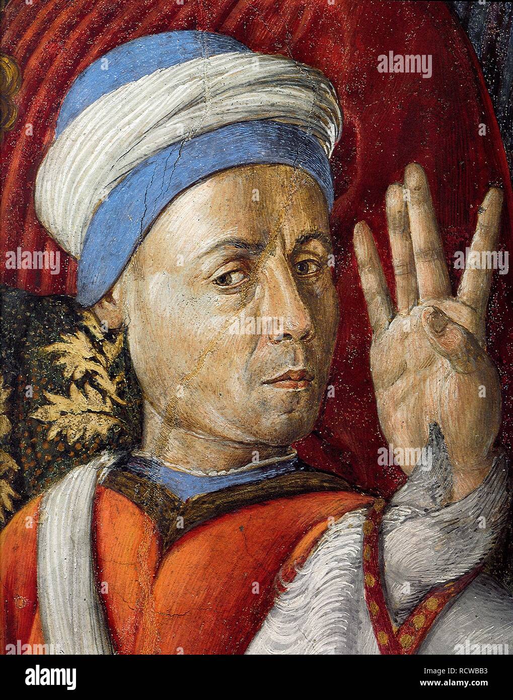 Self Portrait (Detail of the Fresco from the Magi Chapel of the Palazzo ...