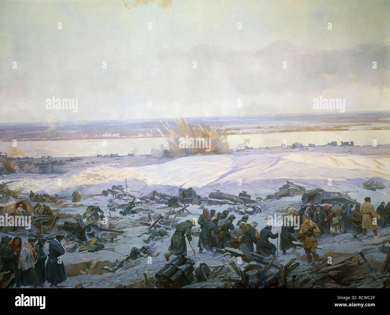 Panorama The Battle of Stalingrad (Detail). Museum: Panoramic Museum ...
