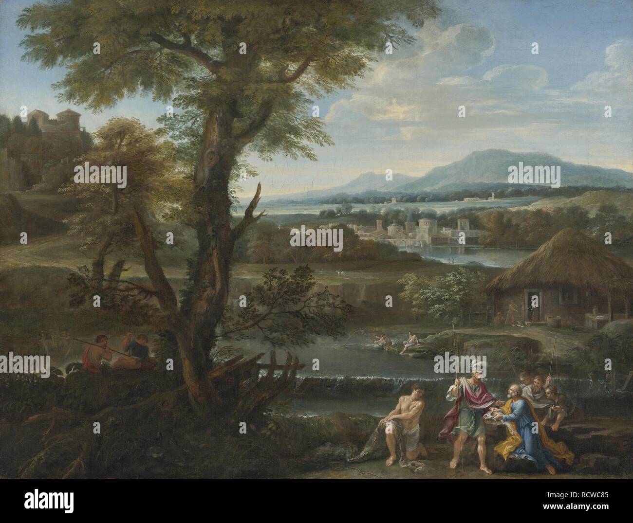 Polycrates finding his ring in the fish. Museum: PRIVATE COLLECTION ...