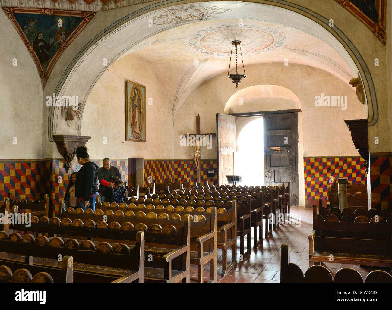 Arizona Spanish Mission Interior Mission San Xavier Del Bac Tucson,
