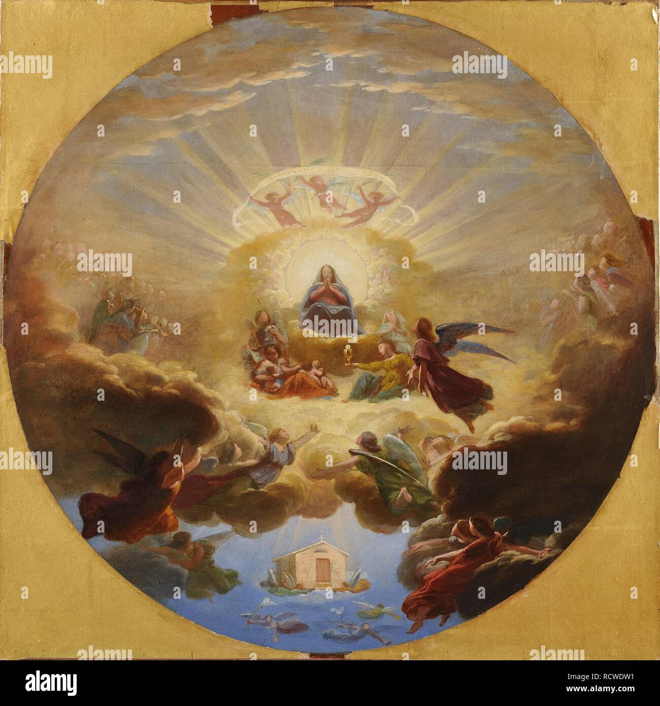 The transfer of the Holy House from Nazareth by angels. Museum: Musée ...