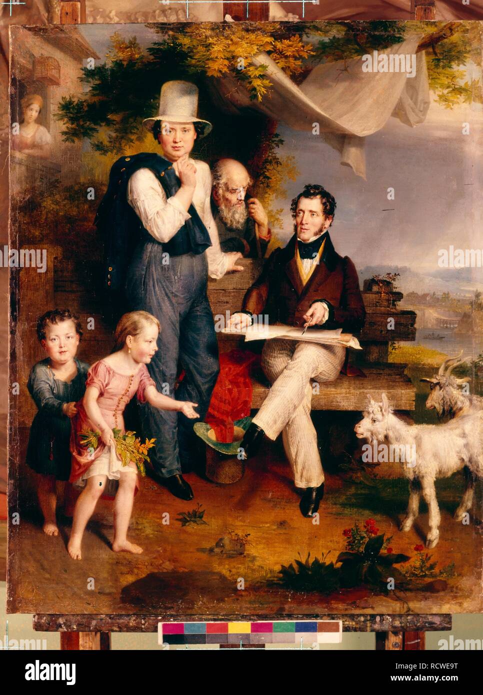 Self-Portrait with Portrait of the Artist George Dawe (1781-1829 ...