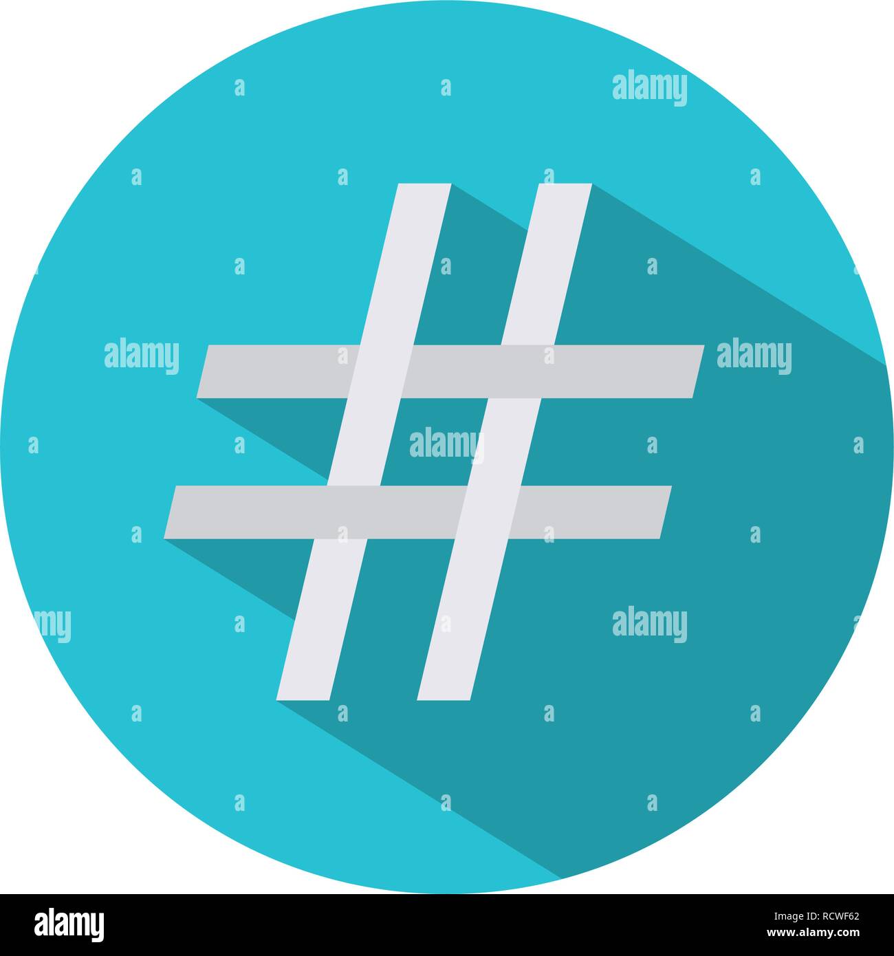 hashtag form isolated icon Stock Vector Image & Art - Alamy