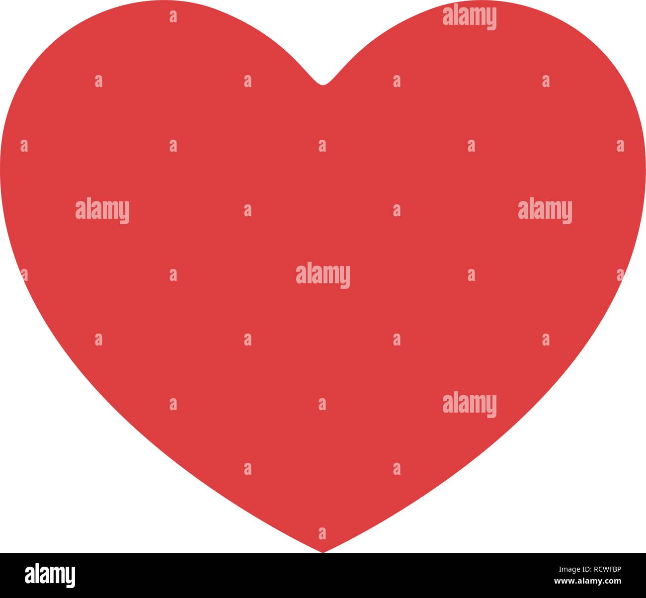 red heart isolated icon Stock Vector Image & Art - Alamy