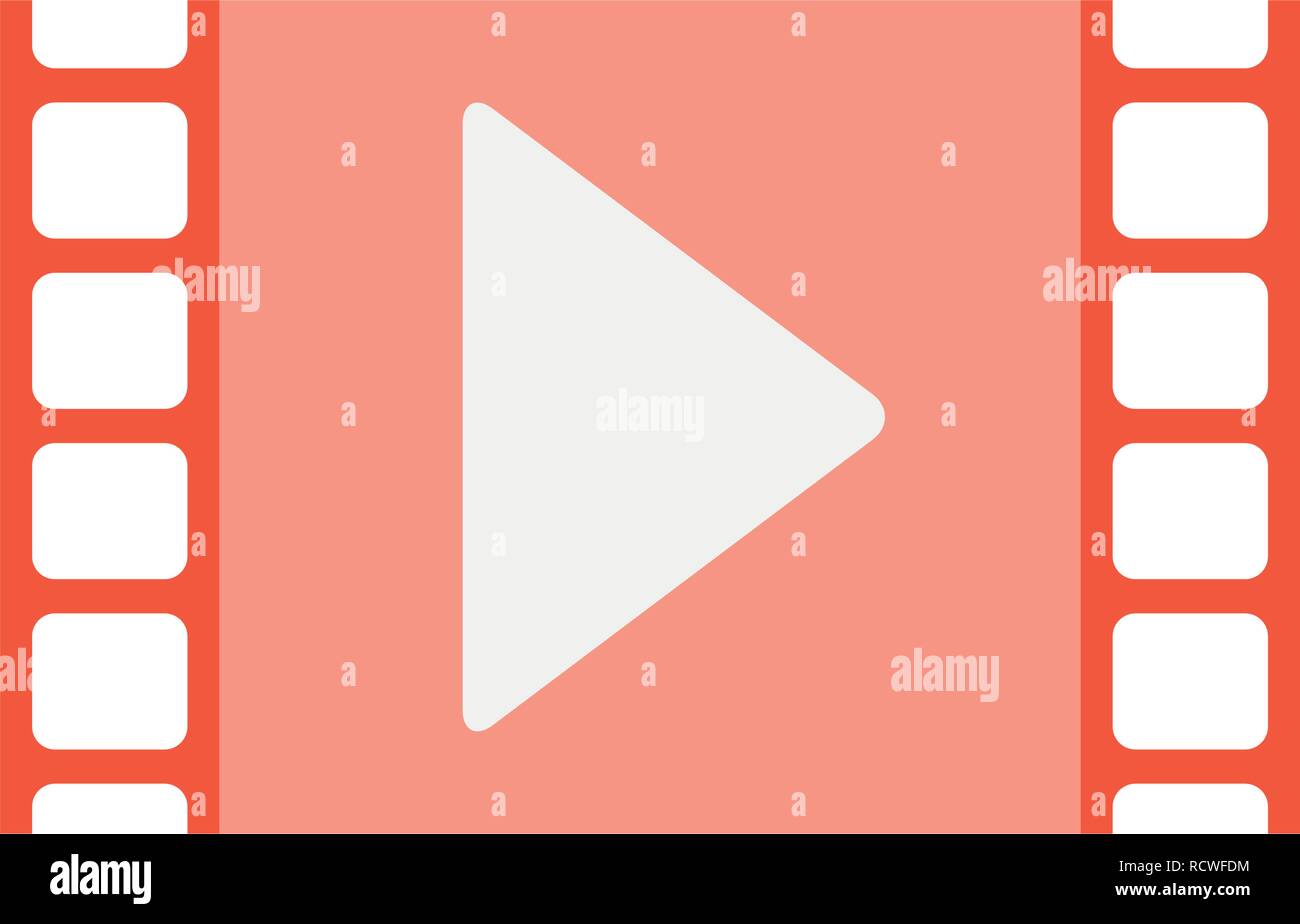 frame with play button isolated icon Stock Vector Image & Art - Alamy