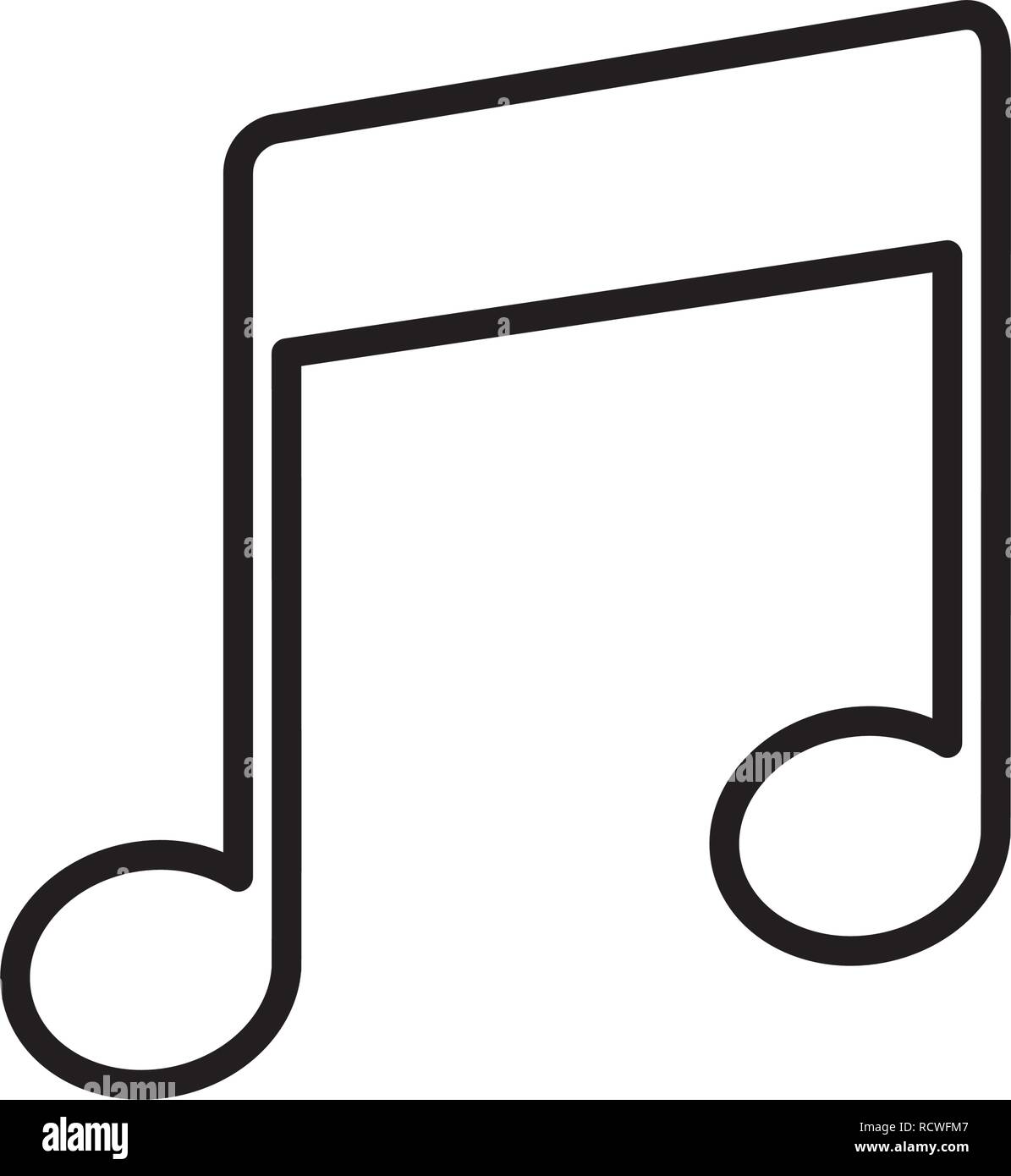 musical note isolated icon Stock Vector Image & Art - Alamy